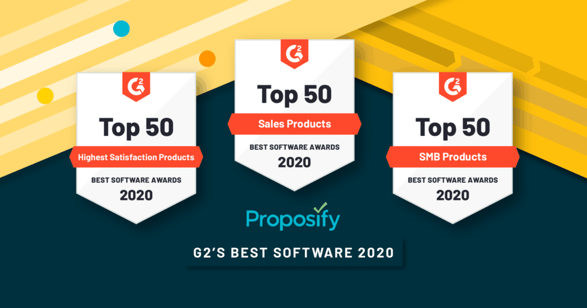 Proposify Earns Coveted Spots on G2 Best… | Proposify [Free Trial]
