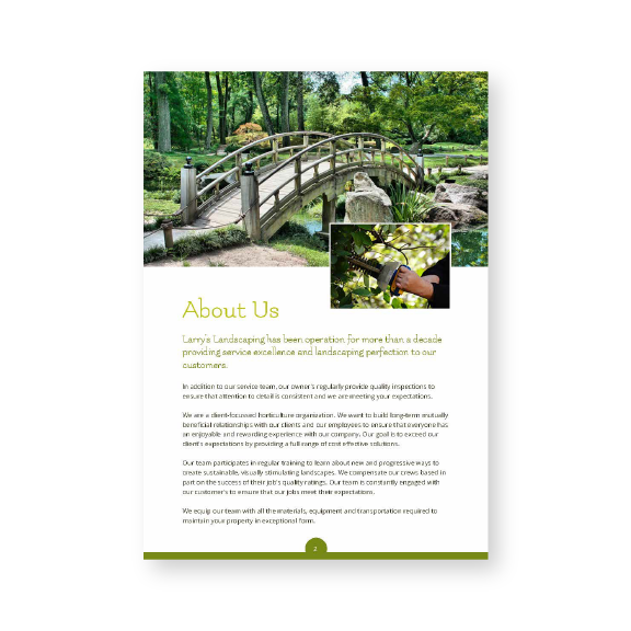 Landscaping Proposal Template | Proposify