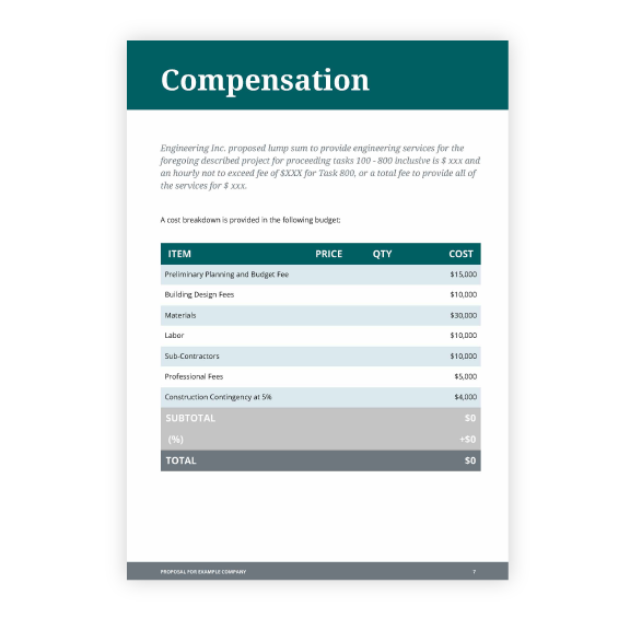 Engineering Proposal Template | Proposify