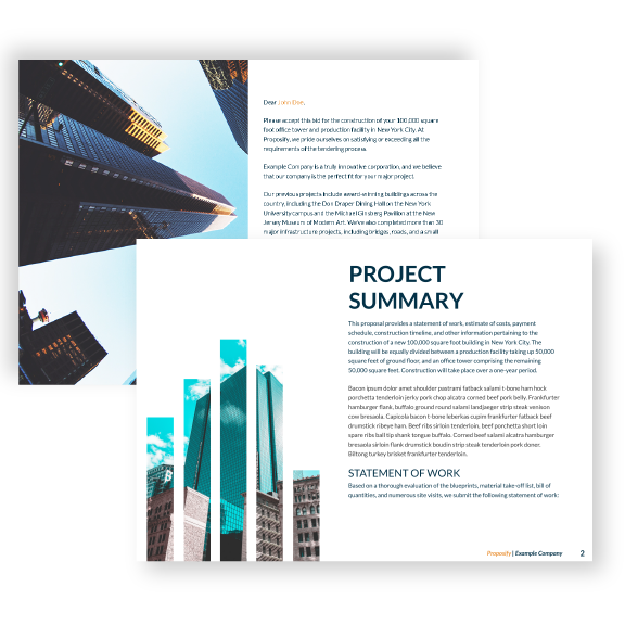 Bid Proposal Template | Proposify