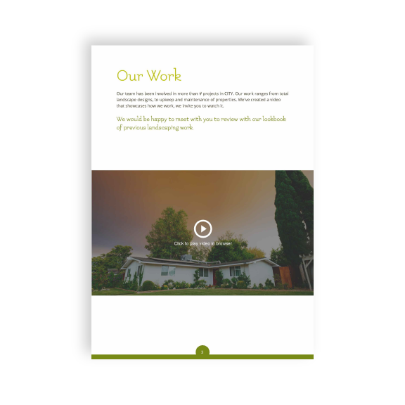 Landscaping Proposal Template | Proposify