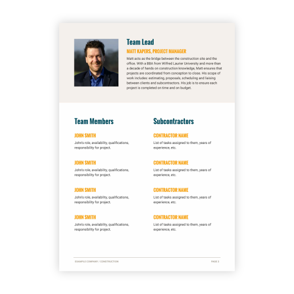 Construction Proposal Template | Proposify