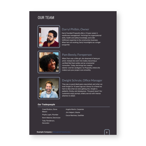 Job Proposal Template | Proposify