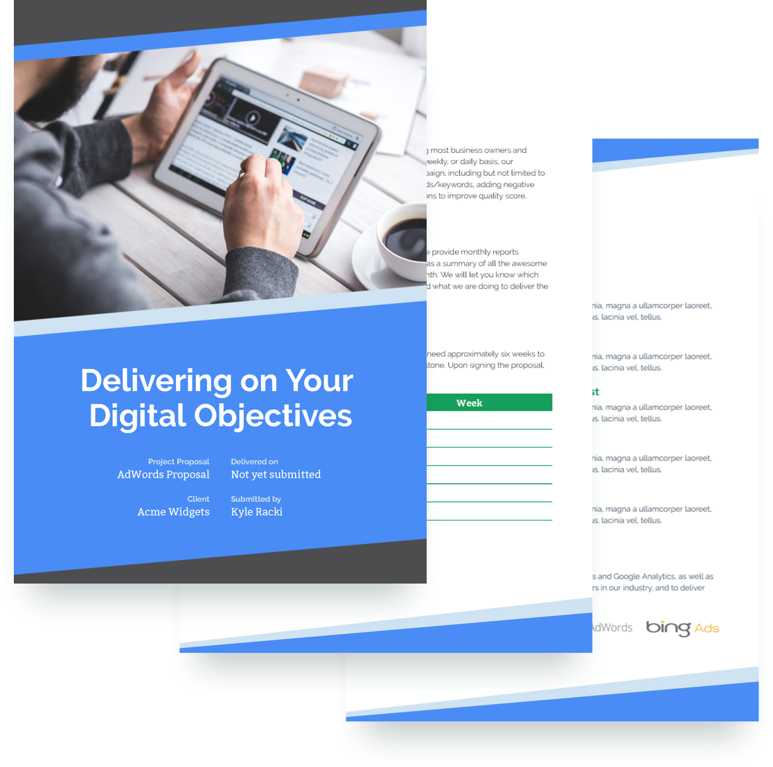 AdWords & PPC Proposal Template | Proposify
