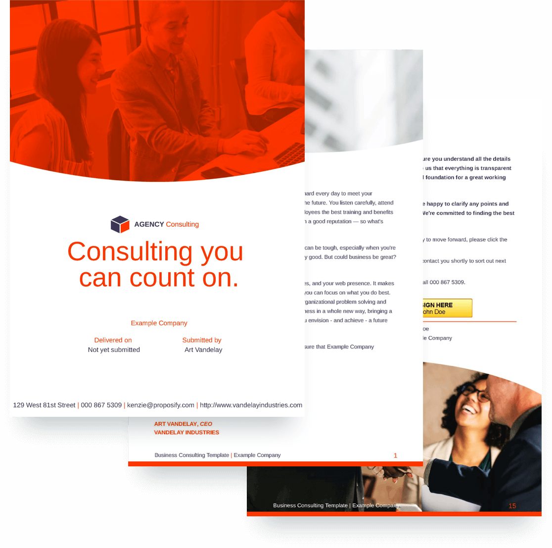 Business Consulting Proposal Template | Proposify