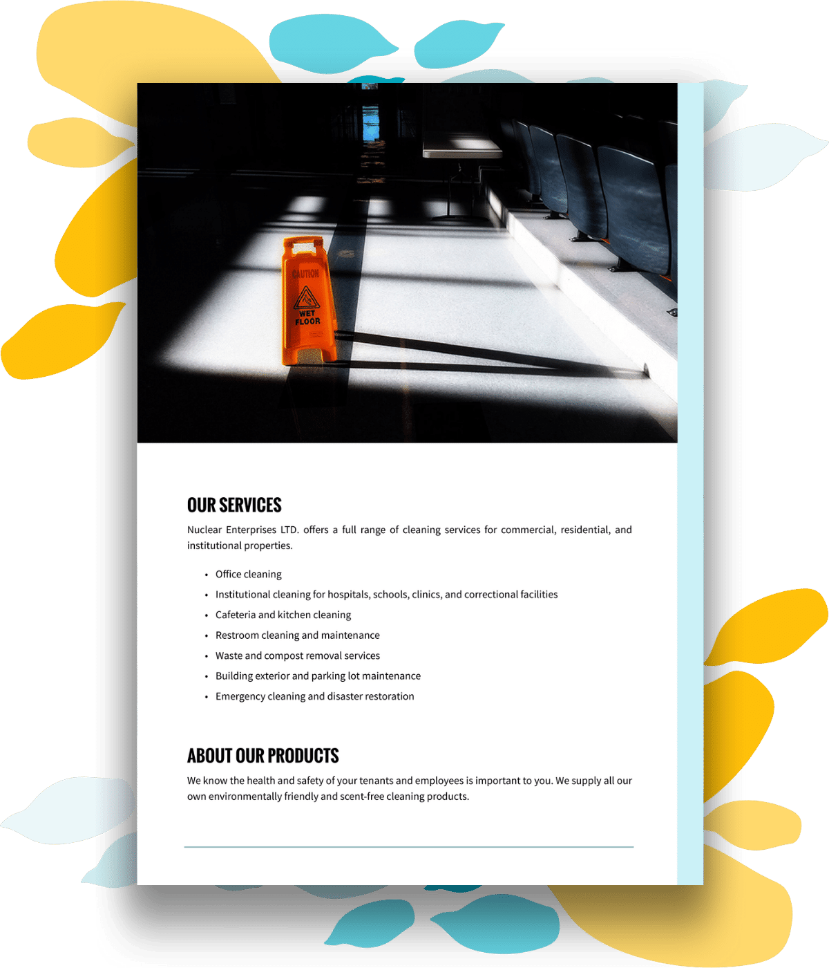 Cleaning Services Proposal Template | Proposify