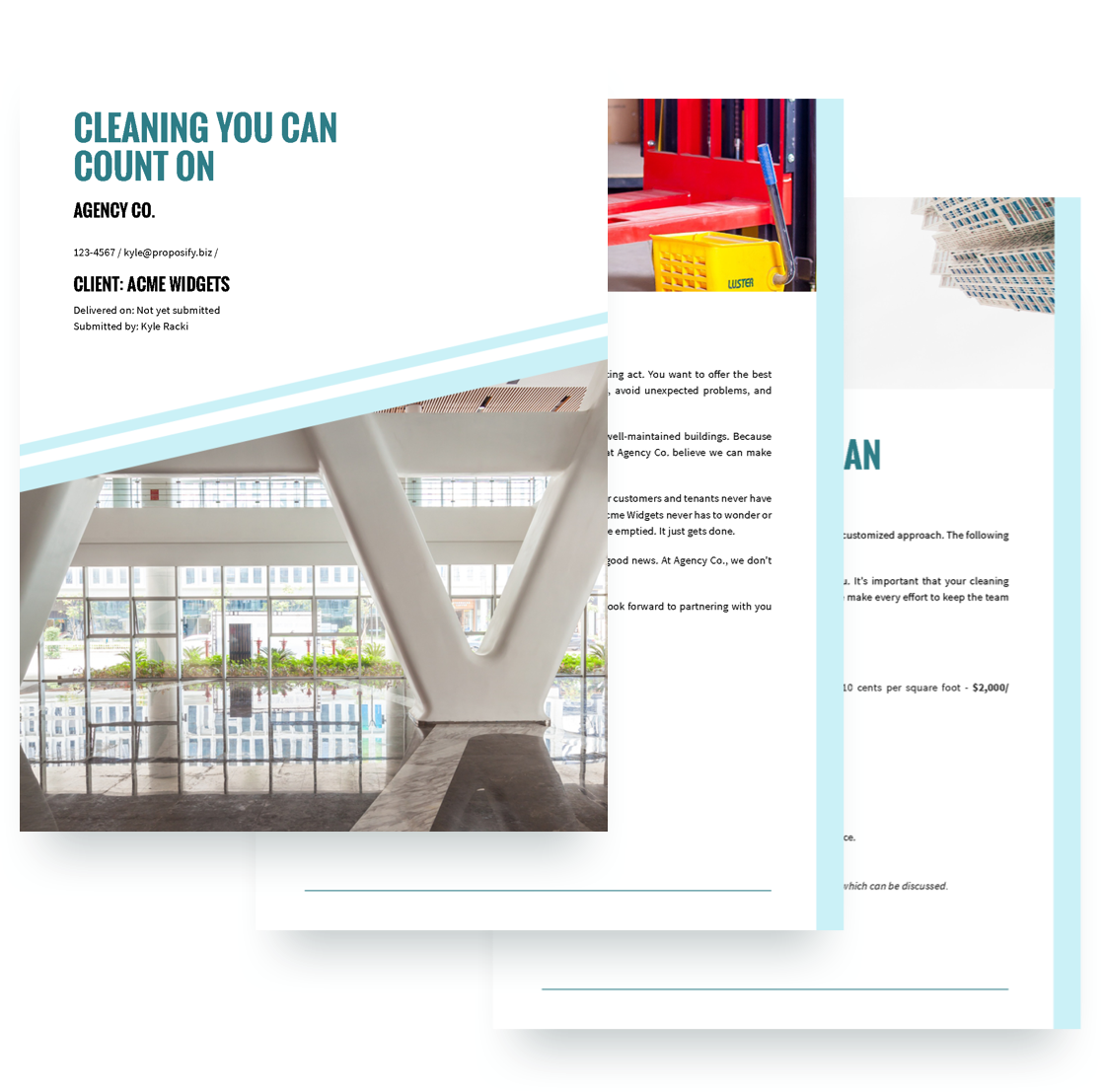 Cleaning Services Proposal Template | Proposify