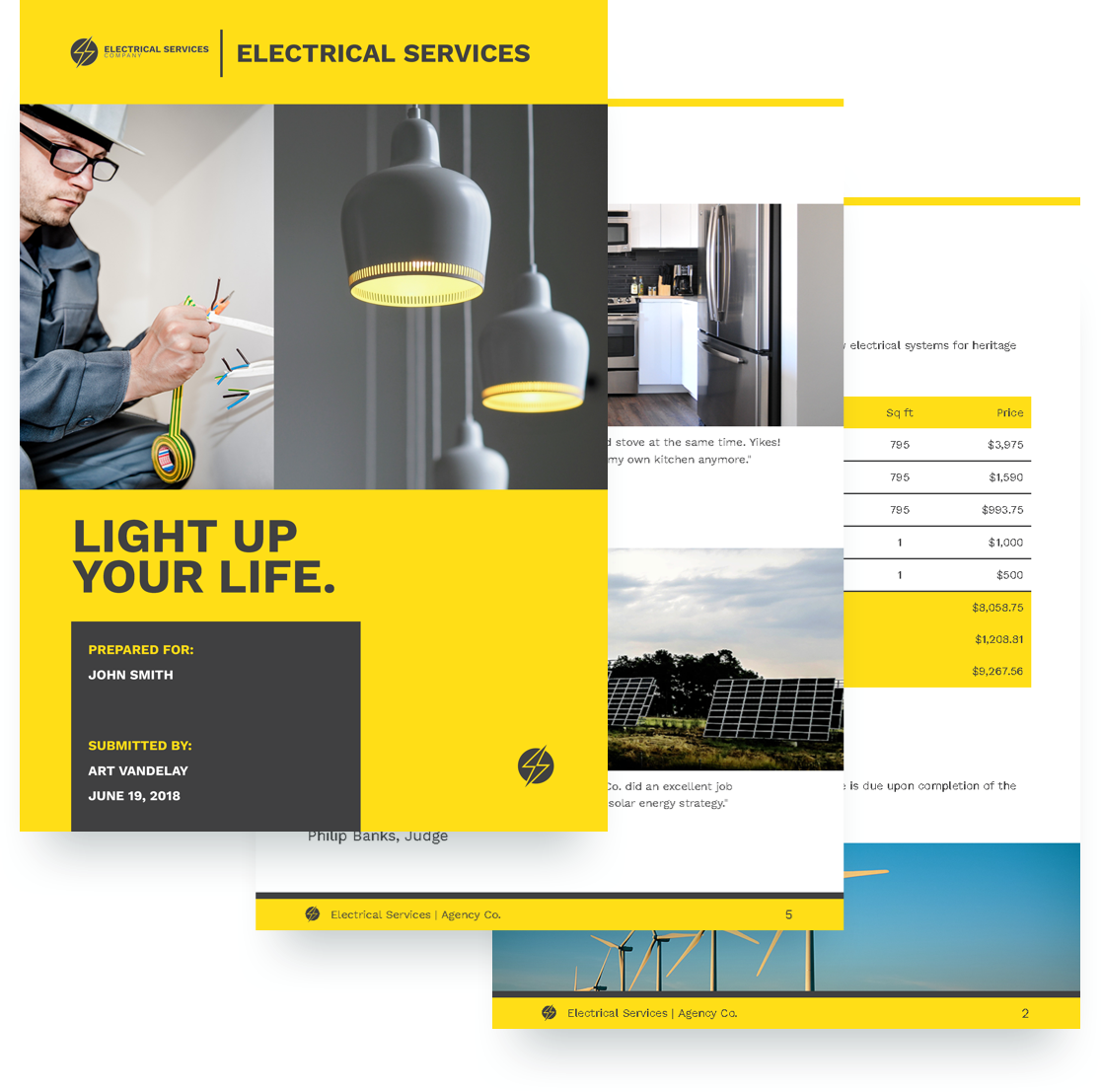 Electrical Services Proposal Template | Proposify