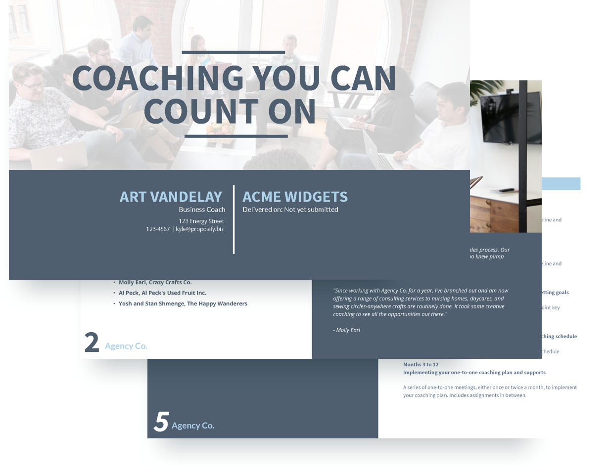Executive Coaching Proposal Template | Proposify
