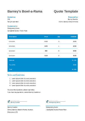 Free Quote Templates | Proposify