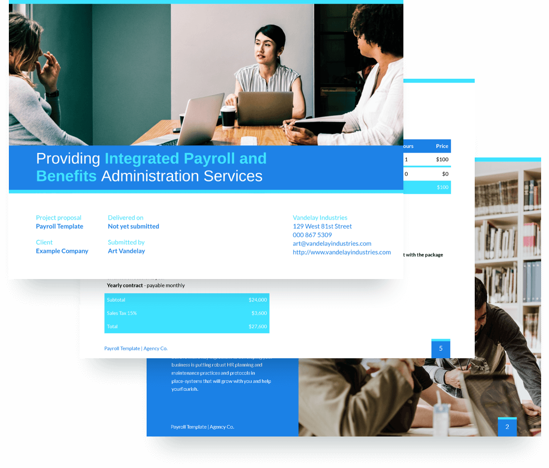 Payroll Proposal Template | Proposify
