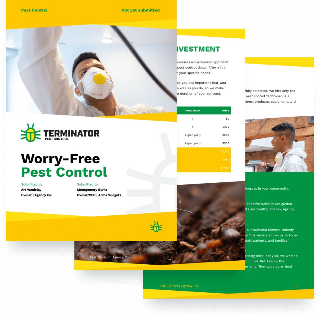Pest Control Proposal Template | Proposify