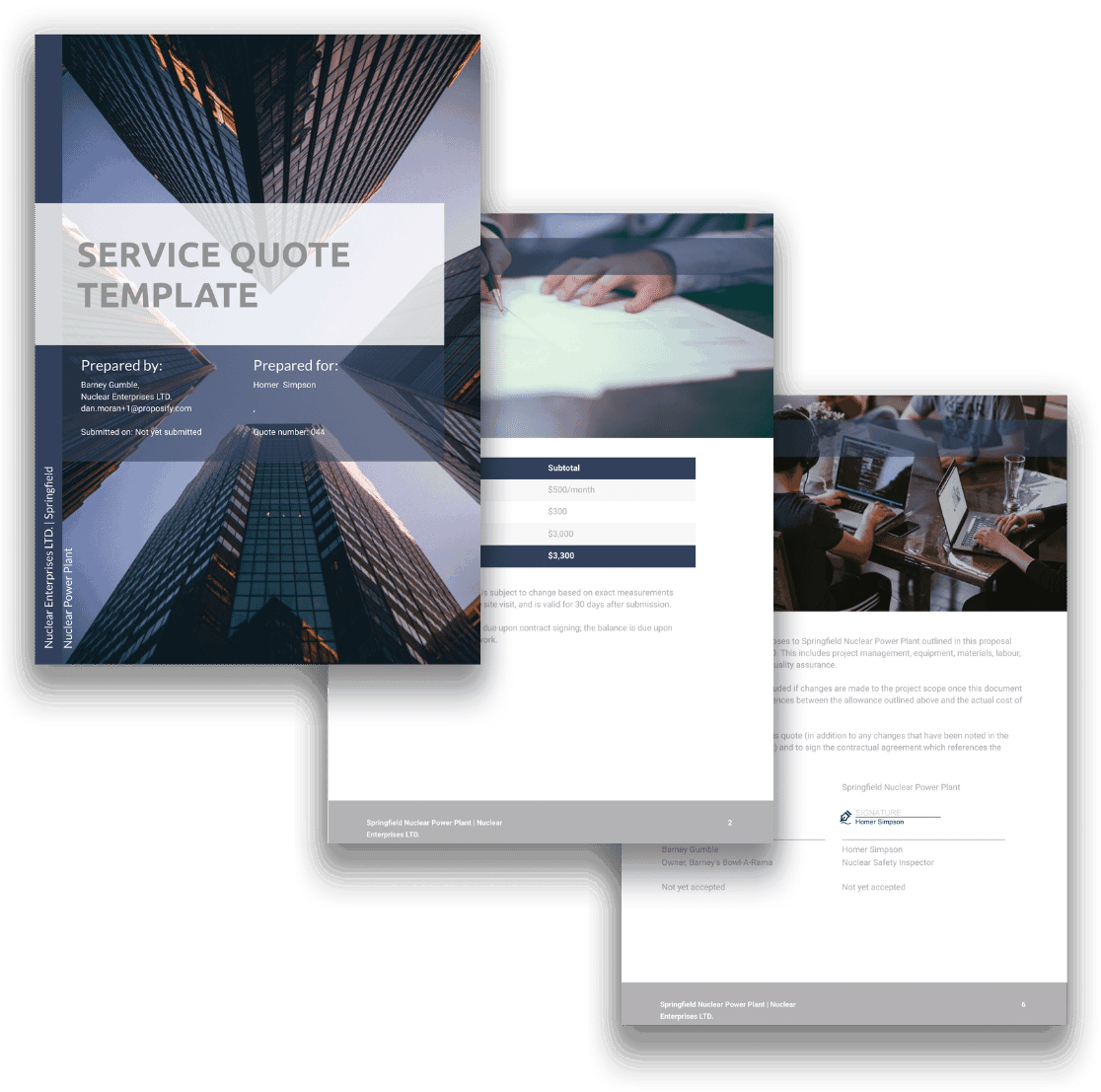 Free Service Quote Template | Proposify