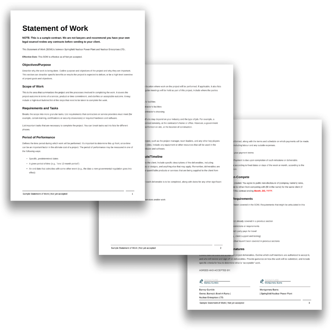 Free Statement of Work Template | Proposify