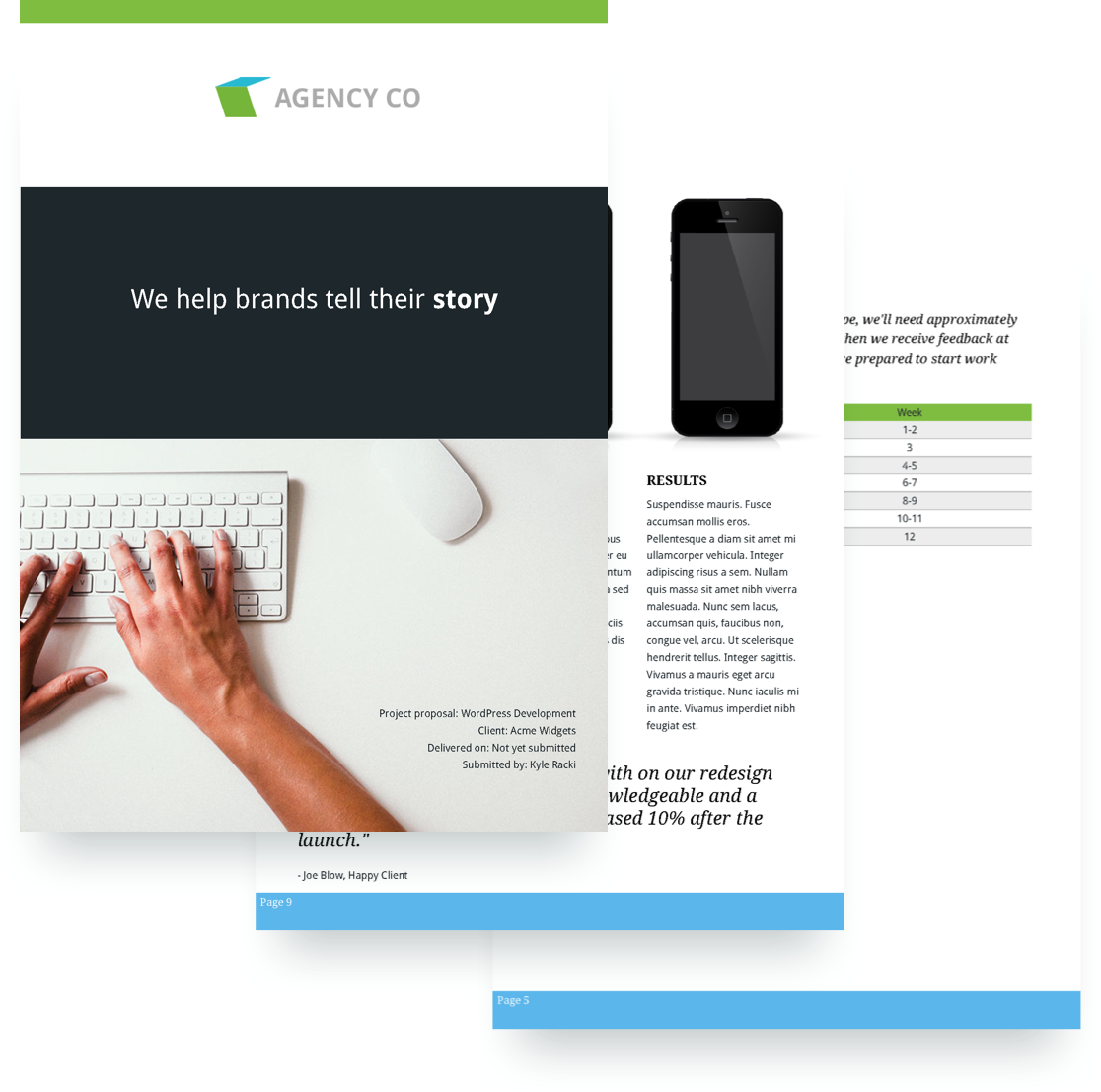 Wordpress Proposal Template | Proposify