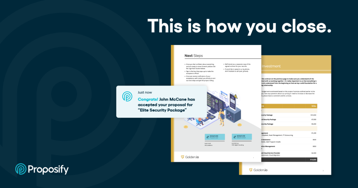 Business Proposal Templates | Proposify