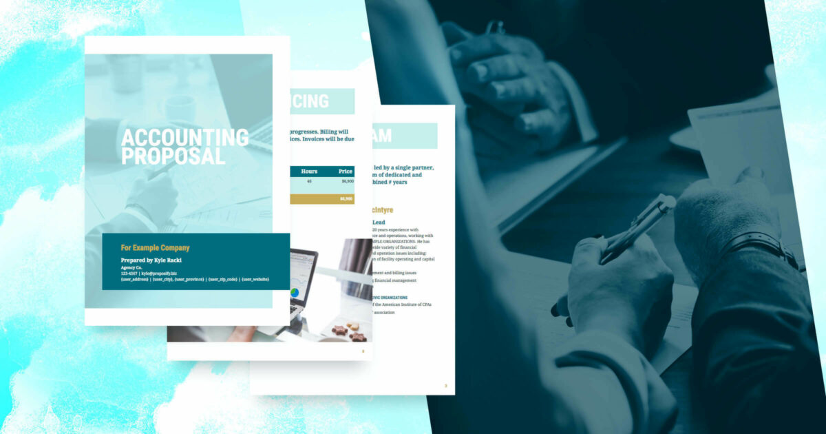 Accounting Proposal Template | Proposify