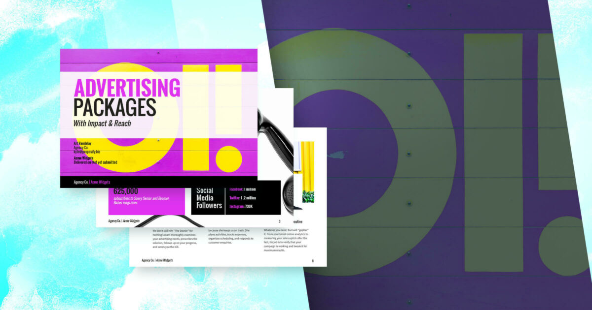 Advertising Proposal Template | Proposify