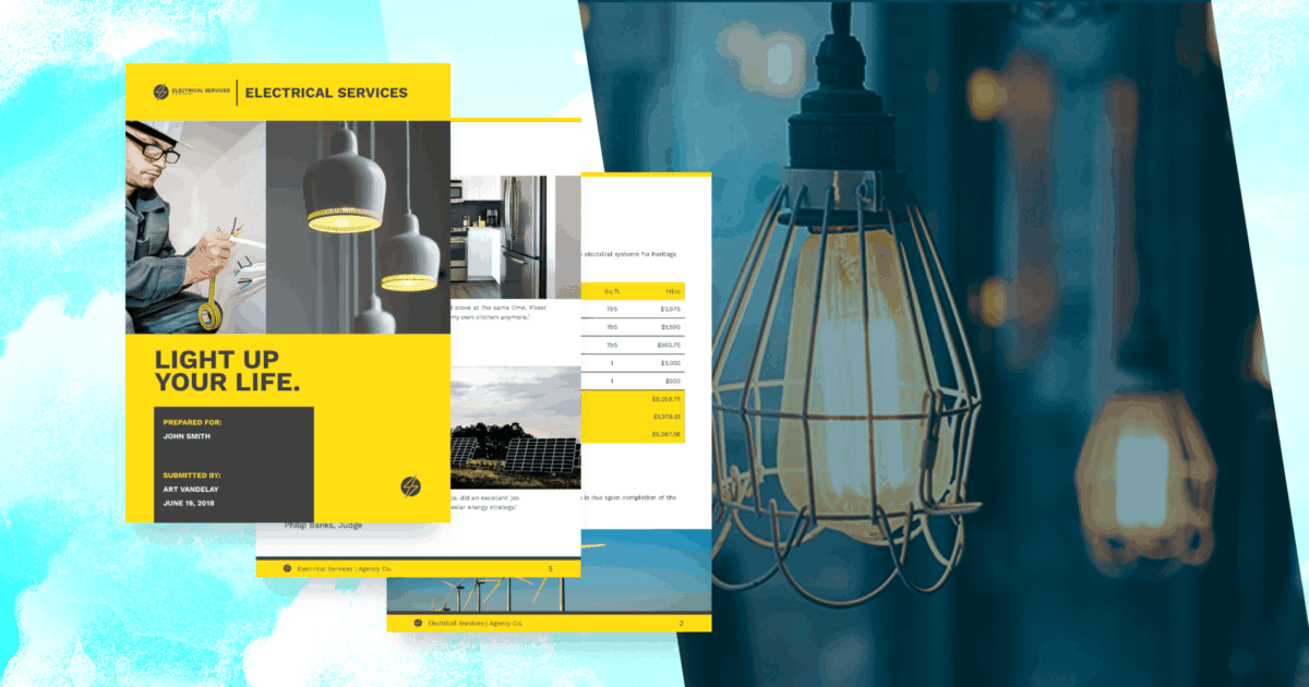 Electrical Services Proposal Template | Proposify