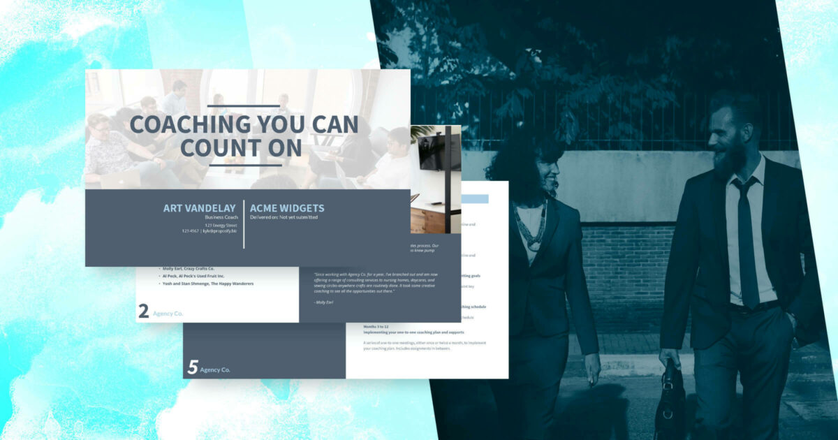 Executive Coaching Proposal Template | Proposify