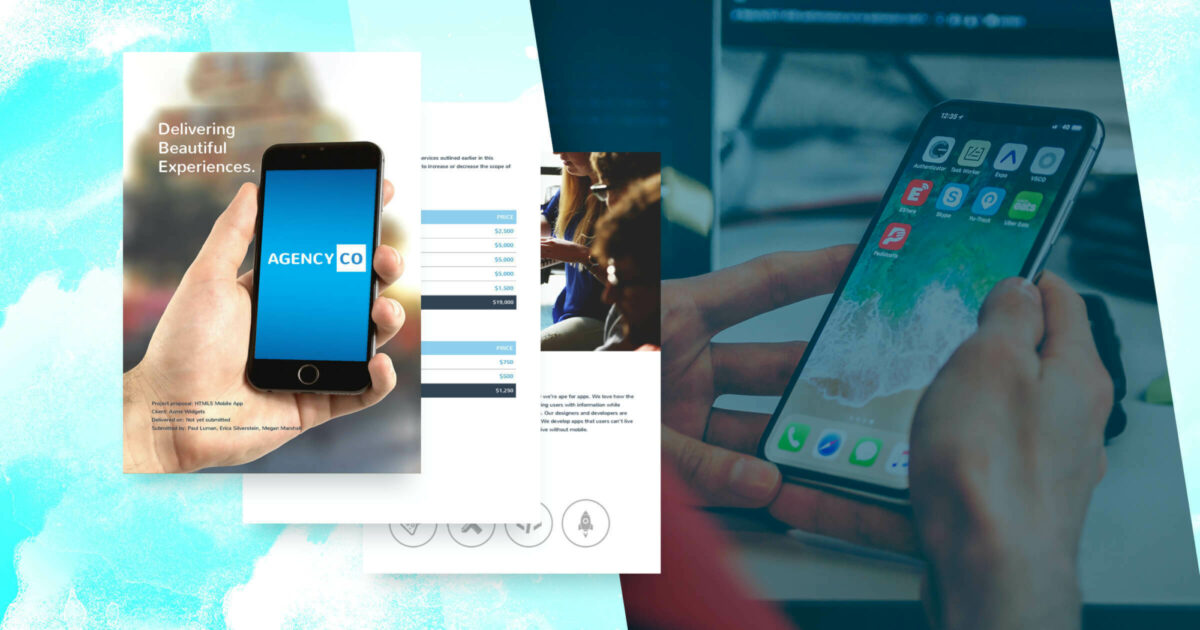 Mobile Web App Proposal Template | Proposify [Free Trial]