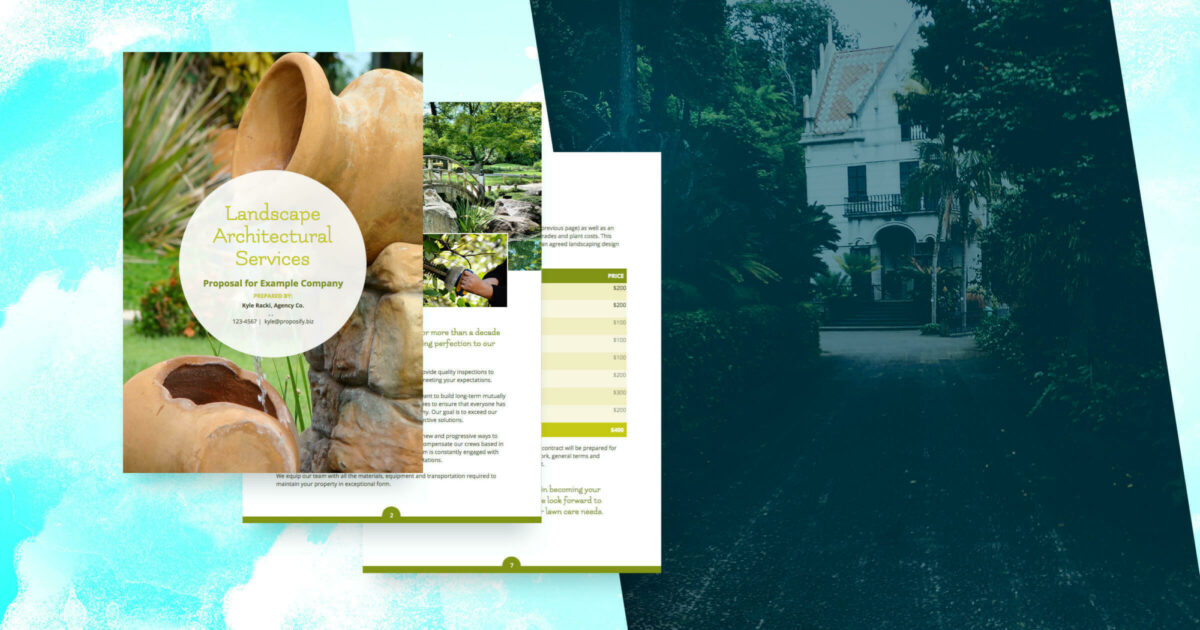 Landscaping Proposal Template - Free Sample | Proposify