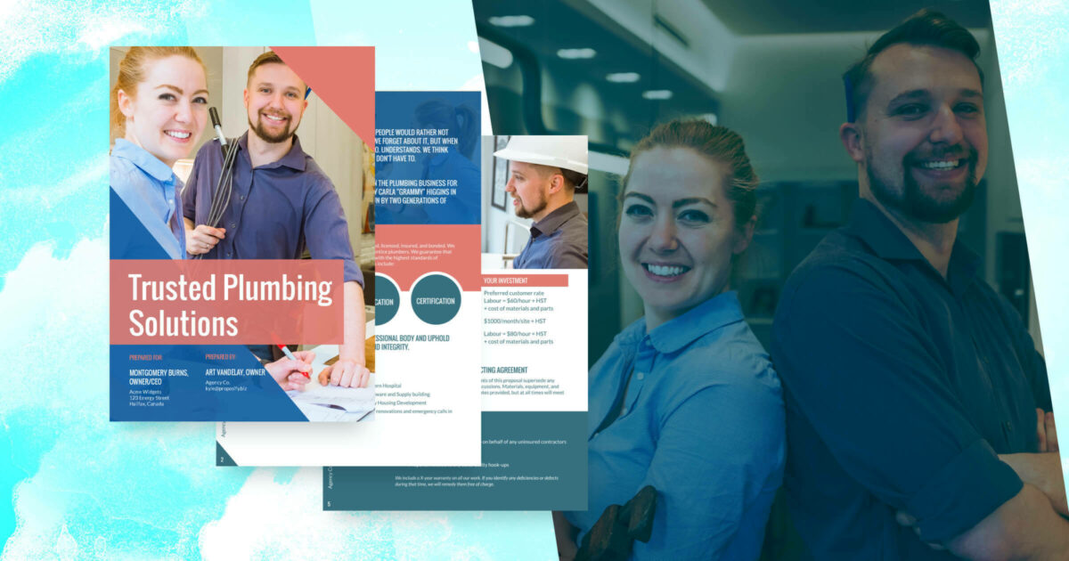 Plumbing Proposal Template | Proposify