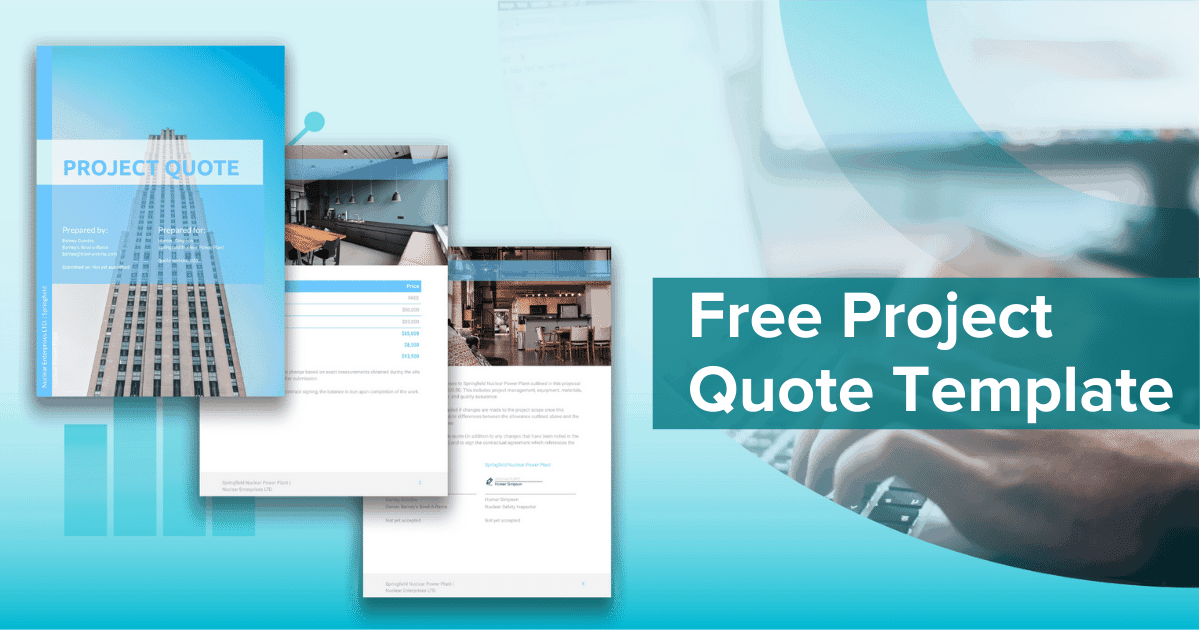 Free Project Quote Template | Proposify
