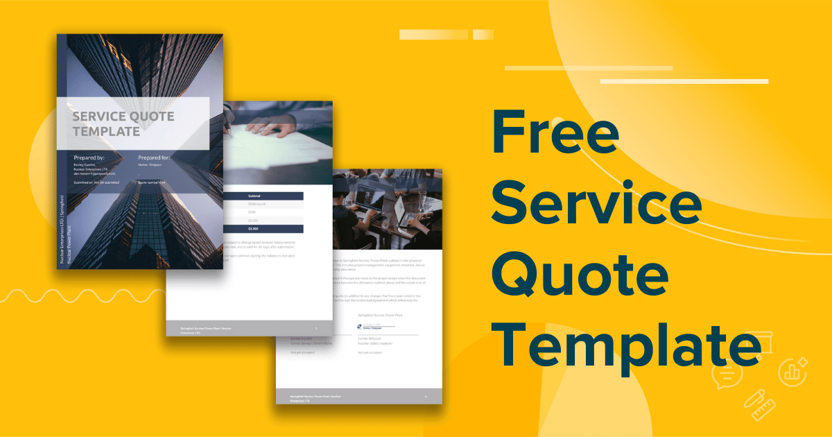 Free Service Quote Template | Proposify