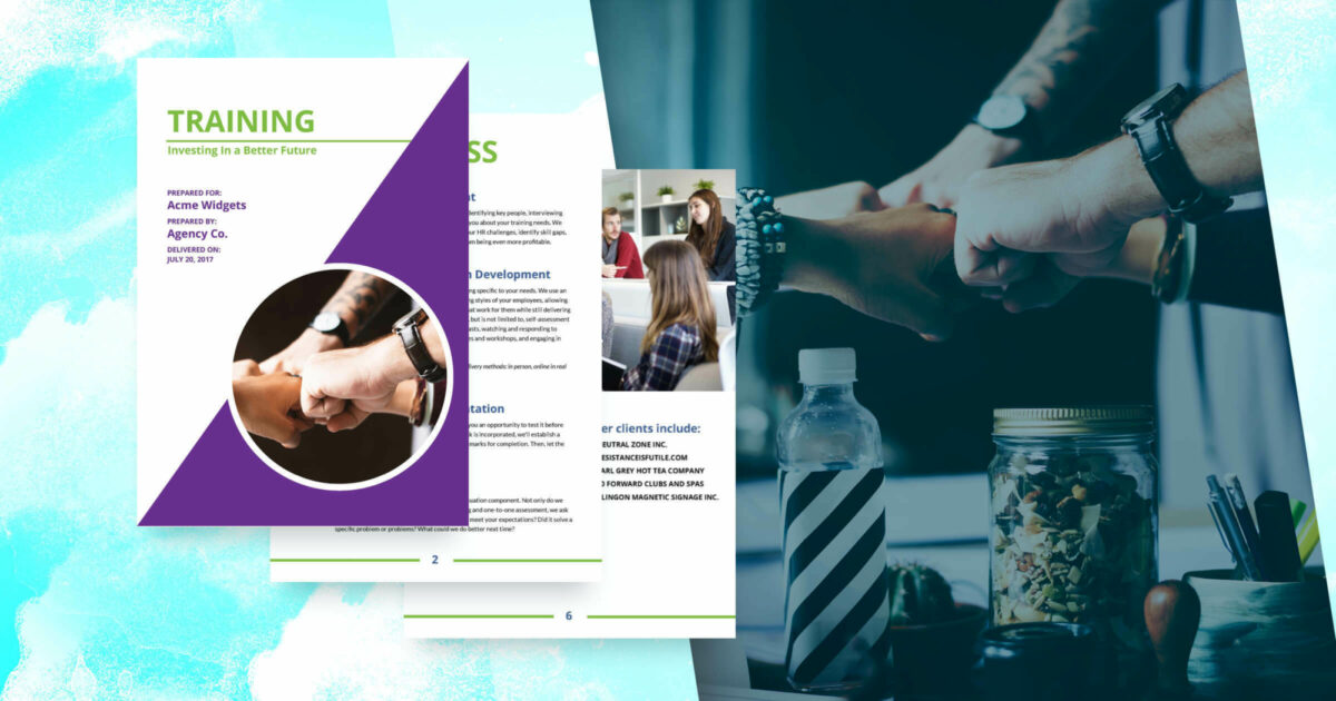 Training Proposal Template | Proposify