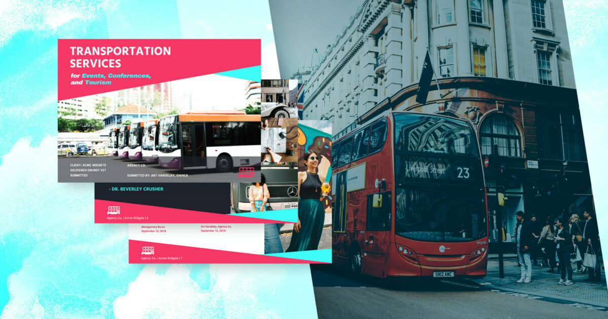 Transportation Proposal Template | Proposify