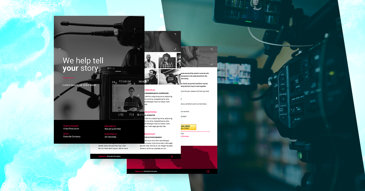 Video Production Proposal Template | Proposify [Free Trial]